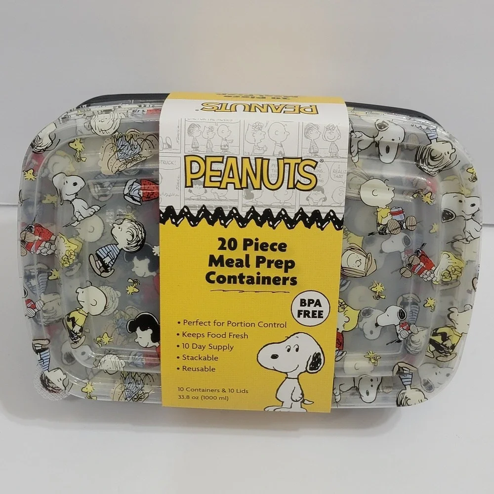 Peanuts | Kitchen | New Peanuts Snoopy Charlie Brown 2 Piece Meal Prep ...